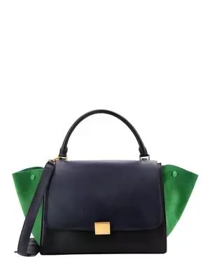 Celine Celine Tricolor Trapeze Satchel Bag Multicolour