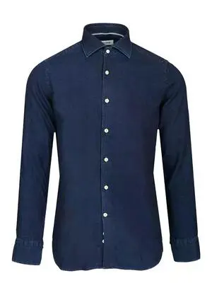AL DUCA D’AOSTA 1902 Dark-wash Cotton Shirt - Blue