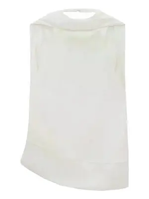 Simkhai Samira Draped Asymmetric Blouse - Neutrals