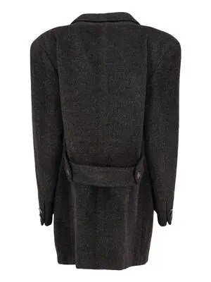 Versace Double-breasted Coat - Grey