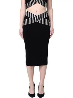 Elisabetta Franchi Elisabetta Franchi Jersey Midi Skirt Black