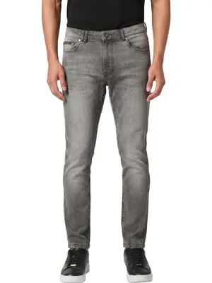 Philipp Plein Skinny Fit Jeans In Stretch - Grey
