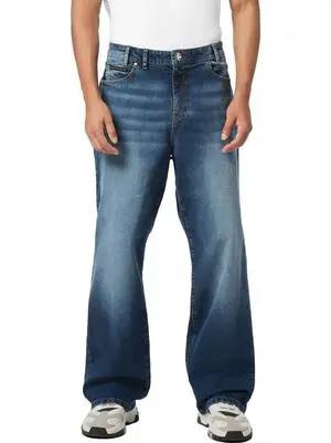 Philipp Plein Wide Leg Cotton Jeans - Denim