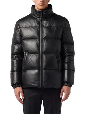 Philipp Plein Lambskin Down Jacket - Black