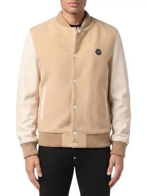 Philipp Plein Bomber Jacket - Beige