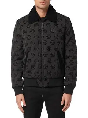 PHILIPP PLEIN Philipp Plein PP Aviator Wool Bomber Jacket