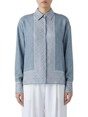 Ermanno Scervino Printed Shirt - Denim