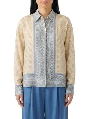 Ermanno Scervino Ermanno Scervino Printed Shirt Sky Blue