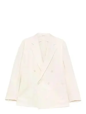Tagliatore Double-breasted Peak-lapel Blazer - Neutrals