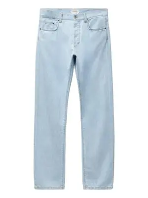 Versace Straight Leg Chambray Jeans - Blue