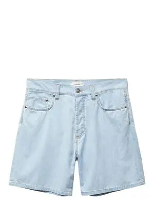Versace Chambray Denim Shorts - Blue