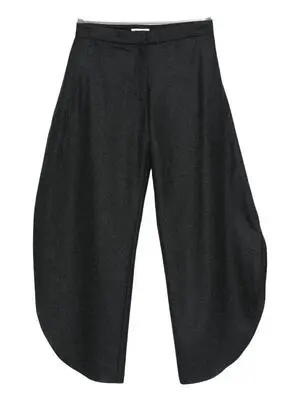 Alaïa Flannel Petal Pants - Black
