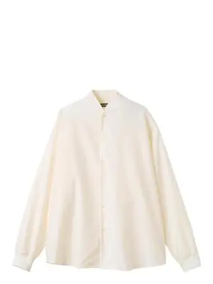 Jacquemus Bomber Neckline Relaxed Shirt - White