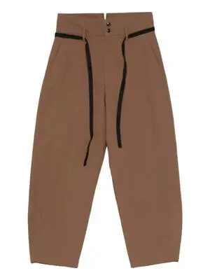 Barena Venezia Strap-detail Trousers - Brown