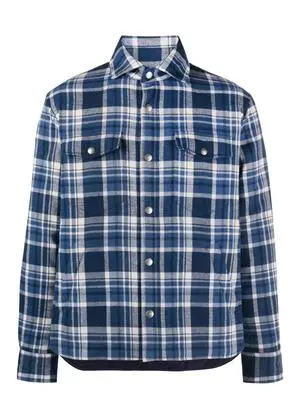 BRUNELLO CUCINELLI Brunello Cucinelli Plaid Check Padded Shirt Jacket