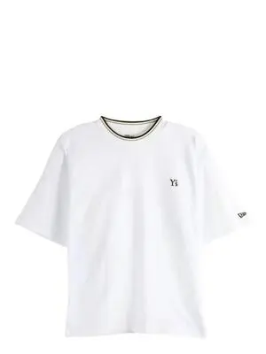 Y’s Logo Embroidered T-shirt - White