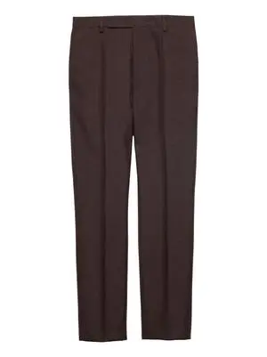 Prada Mohair And Silk Tailored Trousers - Ebony