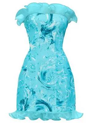 VERSACE Versace Jeans Couture Ruffled Off-Shoulder Dress