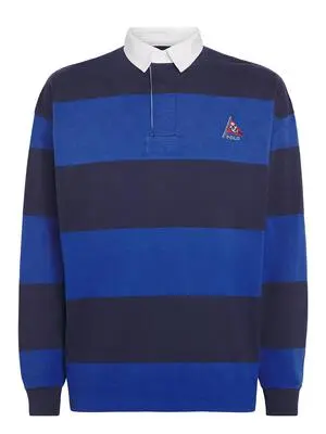 Polo Ralph Lauren Cotton Stripe Rugby Shirt - Blue