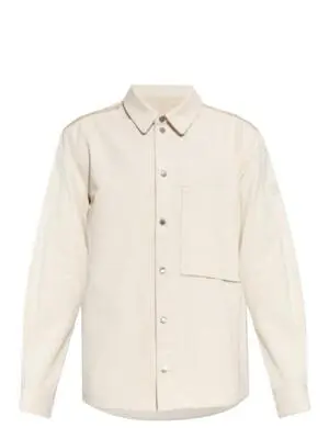 Moncler Long-sleeved Button-up Shirt - Cream