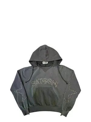 SATOSHI NAKAMOTO Star-studded Hoodie - Grey
