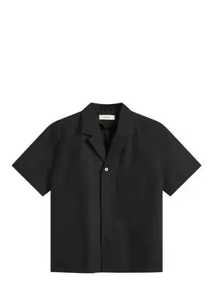 ENTIRE STUDIOS Short-sleeve Camp-collar Shirt - Black