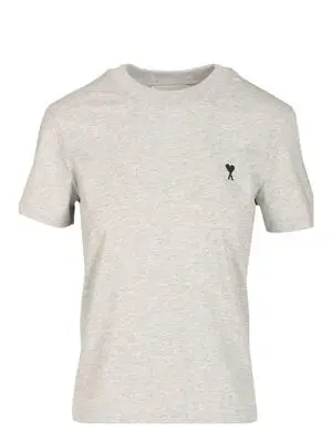 AMI Paris Ami Paris Ami De Coeur Logo T-Shirt Grey