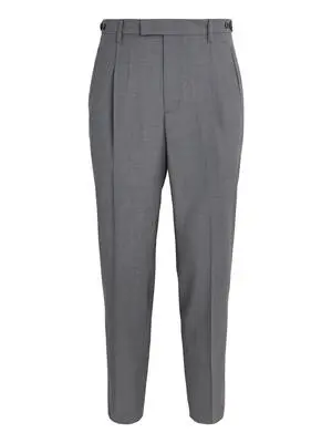 Barena Venezia Slim Tailored Cotton-blend Trousers - Grey