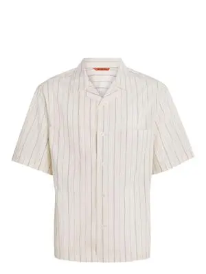Barena Venezia Cotton Bowling Shirt - Navy