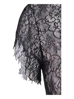 PAULINE DUJANCOURT Pauline Ducourt-lace Short-sleeve Top - Black