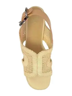 CastaÑer Francina Woven Platform Sandals - Neutrals