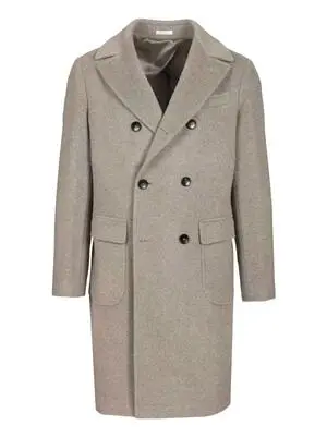 AL DUCA D’AOSTA 1902 Ulster Double-breasted Coat - Neutrals