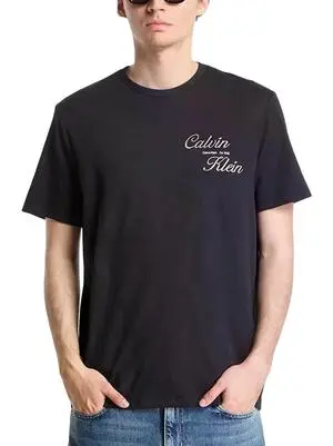 Calvin Klein Logo-print T-shirt - Black