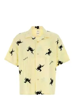 Visvim Horse-print Short-sleeve Shirt - Yellow
