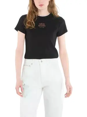 Calvin Klein Print T-shirt - Black