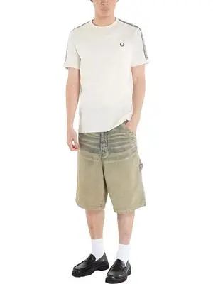 Fred Perry Logo-embroidered T-shirt - Neutrals