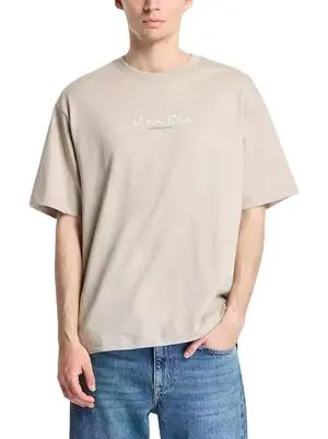 Calvin Klein Logo-print T-shirt - Neutrals