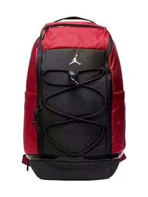 JORDAN Logo-print Bungee-cord Backpack - Black
