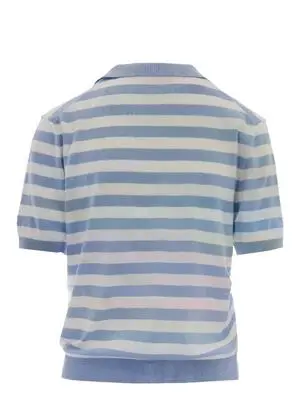 MC2 SAINT BARTH Evonne Striped Short-sleeve T-shirt - Blue
