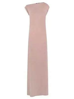 Seventy Cap-sleeve Boat-neck Maxi Dress - Pink