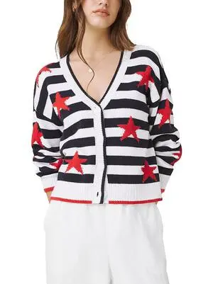 SPLENDID Splendid Liberty Mixed Print Cardigan