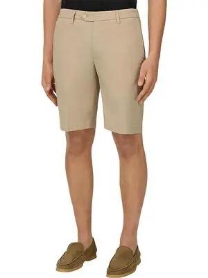 Boggi Milano Stretch Cotton Bermuda Shorts - Sand