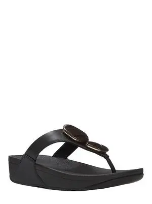 Fitflop Lulu Embellished Wedge Sandals - Black