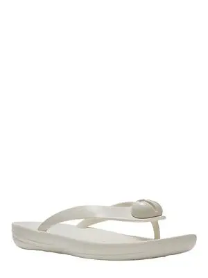 Fitflop Fitflop Iqushion Glossy Button Sandals Cream