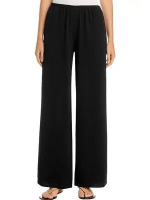 Theory Admiral Clean Pull On Wide Leg Pants - Black