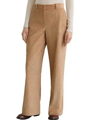 REISS Stanton Corduroy Trousers - Camel