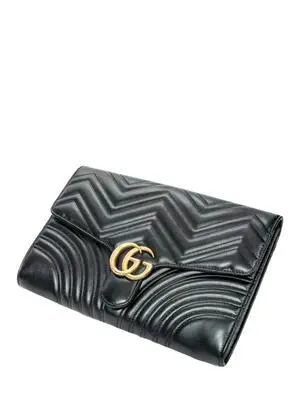 GUCCI Gucci GG Marmont Flap Clutch Bag
