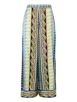 TEMPERLEY LONDON Meryl Palazzo Pants - Blue
