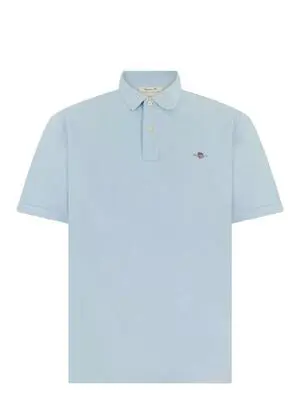 Gant Logo-embroidered Polo Shirt - Blue