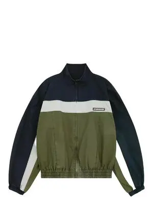 We11Done Panelled Colour-block Jacket - Green